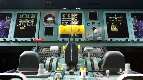 Aircraft Cockpit Instruments Stock Video Footage | Royalty Free ...
