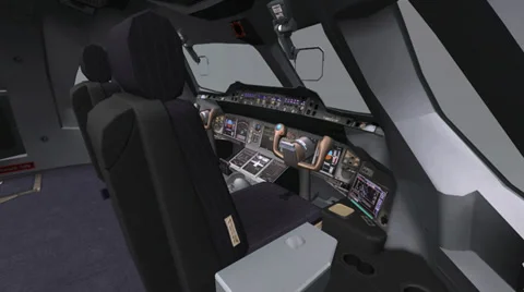 Aircraft cockpit,high-tech dashboard,Pil... | Stock Video | Pond5