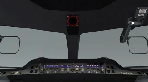Aircraft cockpit,high-tech dashboard,Pil... | Stock Video | Pond5