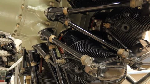 Aircraft engine. The side view of intern... | Stock Video | Pond5