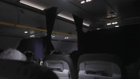 Airplane Interior Night Stock Videos – Royalty-Free HD & 4K Videos