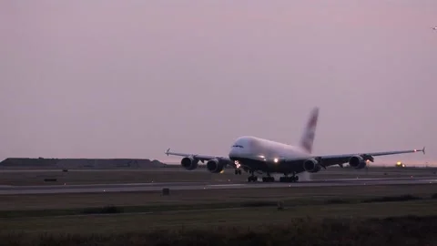 Touchdown Aircraft Stock Video Footage | Royalty Free Touchdown ...