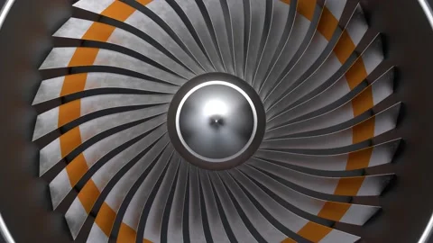 Aircraft turbine. Jet engine. Aviation. | Stock Video | Pond5