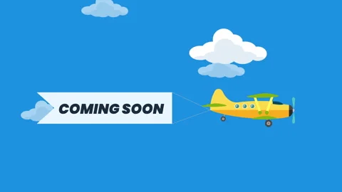 Airplane Animation Banner Stock Video Footage | Royalty Free Airplane ...