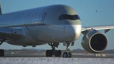 A350 Front View Stock Footage ~ Royalty Free Stock Videos | Pond5