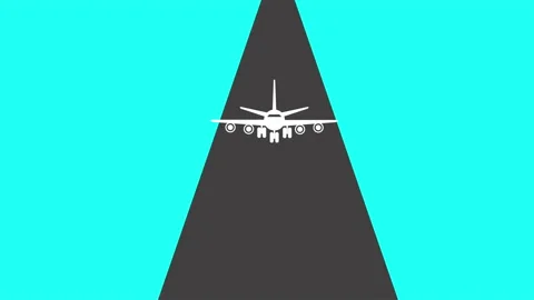airplane animation with runway,best anim... | Stock Video | Pond5
