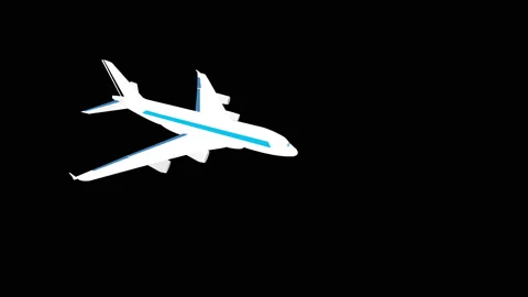 airplane animation,best animation in 4k. | Stock Video | Pond5