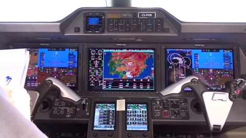 Airplane Cockpit Navigation Systems Pane... | Stock Video | Pond5