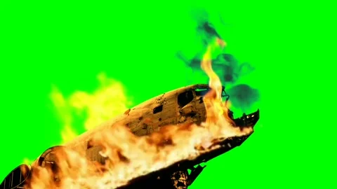 Plane Crash Green Screen Stock Videos – Royalty-Free HD & 4K Videos