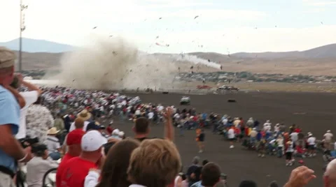 Airplane Crash - Reno Air Races (Gallop... | Stock Video | Pond5