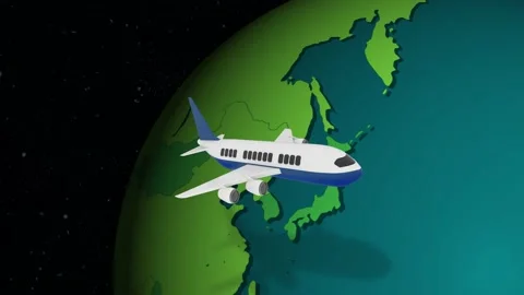 Globe Flight Animation Stock Videos – Royalty-Free HD & 4K Videos | Pond5