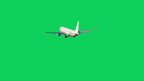 Airplane Landing Green Screen Stock Videos – Royalty-Free HD & 4K Videos