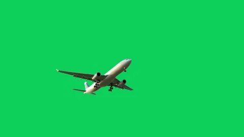 Airplane Green Screen Stock Video Footage | Royalty Free Airplane Green ...