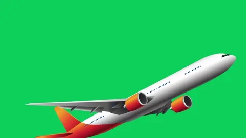 Airplane Landing Green Screen Stock Videos – Royalty-Free HD & 4K Videos