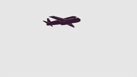 Animated Airplane Gif Stock Video Footage | Royalty Free Animated ...