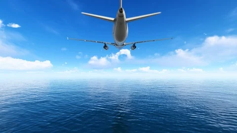 Airplane Flying Through Camera, 4K Anima... | Stock Video | Pond5