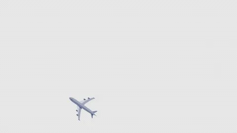 Airplane icon loop Animation video trans... | Stock Video | Pond5