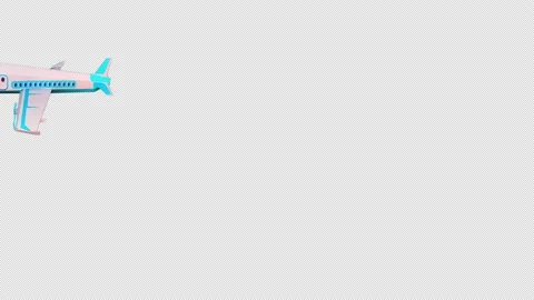 Airplane icon loop Animation video trans... | Stock Video | Pond5