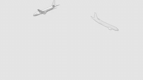 Airplane icon loop Animation video trans... | Stock Video | Pond5