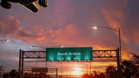 Airplane Landing Saudi Arabia Stock Videos – Royalty-Free HD & 4K Videos