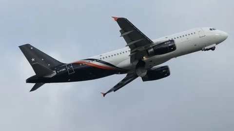 Airbus A320 White Stock Video Footage | Royalty Free Airbus A320 White ...