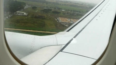 Airplane Window 4K Stock Video Footage | Royalty Free Airplane Window ...