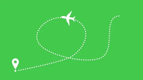 Airplane Animation Stock Video Footage | Royalty Free Airplane ...