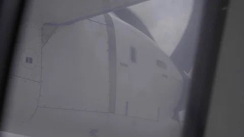 Airplane starting engines, propeller spi... | Stock Video | Pond5