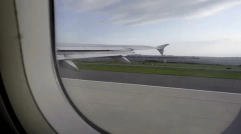 Airplane Window View Stock Video Footage | Royalty Free Airplane Window ...