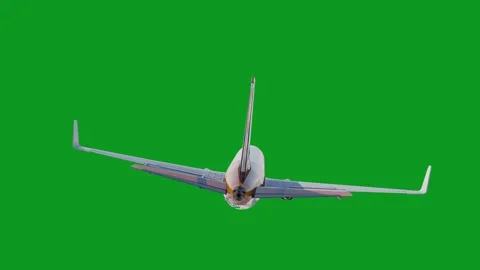 Airplane Green Screen Stock Video Footage | Royalty Free Airplane Green ...