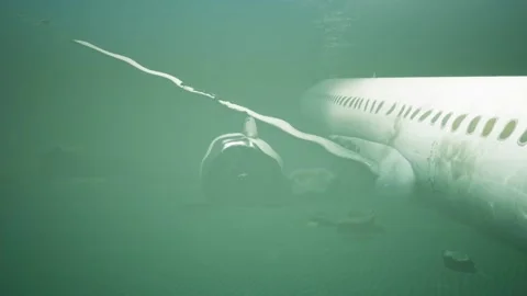 Airplane Accident Water Stock Video Footage | Royalty Free Airplane ...