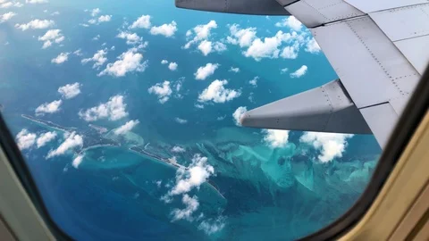 Airplane View Flying Over Florida Keys A... | Stock Video | Pond5