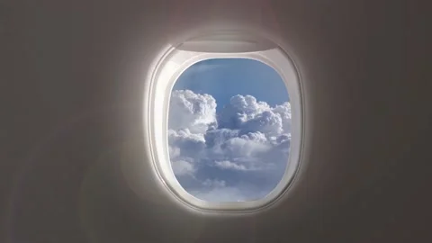Aircraft Window Stock Video Footage | Royalty Free Aircraft Window ...