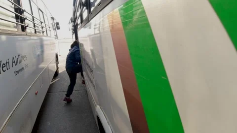 Airport Flight Transfer Shuttle Bus for ... | Stock Video | Pond5