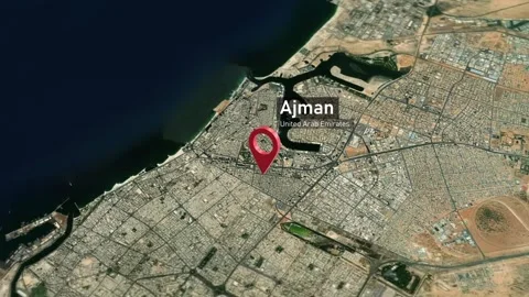 Ajman Map Stock Video Footage | Royalty Free Ajman Map Videos | Pond5