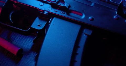 Ak-47 close up reloading | Stock Video | Pond5