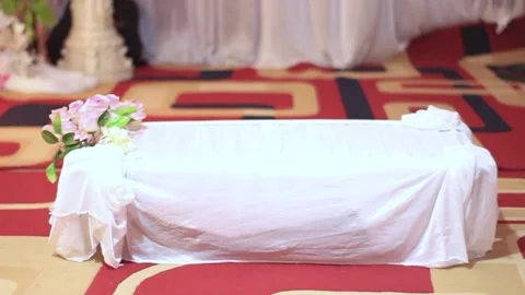 Akad Nikah tables at wedding ceremonials | Stock Video | Pond5