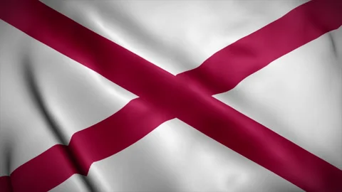 Alabama flag background realistic waving... | Stock Video | Pond5