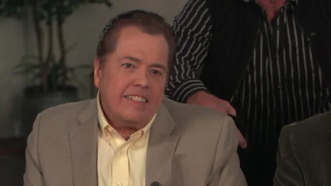 Alan Osmond, of the Osmond brothers, lis... | Stock Video | Pond5