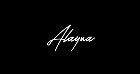 Alayna Woman's Name Animation Vintage ba... | Stock Video | Pond5