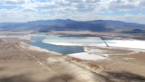 Albemarle Silver Peak Lithium Mine | Stock Video | Pond5