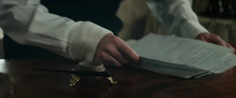 Albert Einstein reading over documents -... | Stock Video | Pond5