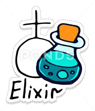 Alchemical element elixir. Medieval alchemical sign. Illustration ...