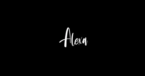 Alexa Woman's name in Cursive Text Anima... | Stock Video | Pond5