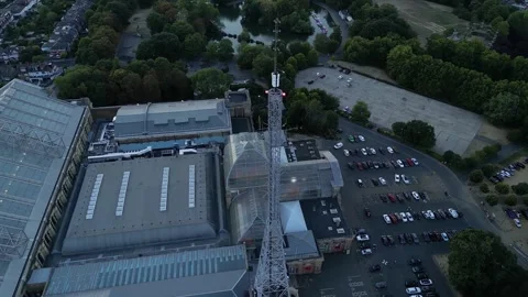 Alexandra Palace aerial view circling br... | Stock Video | Pond5