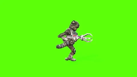 Alien Attack Green Screen Animation 3D R... | Stock Video | Pond5