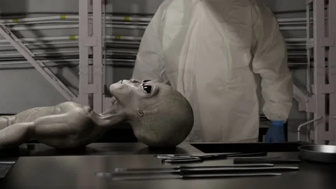 Alien Autopsy of extraterrestrial | Stock Video | Pond5