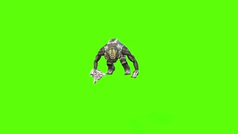Alien climb pull up Green Screen Animati... | Stock Video | Pond5