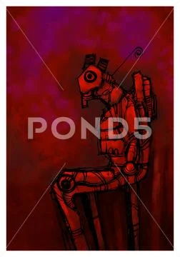 Alien creature, sketch, character idea for horror or game: Royalty Free ...