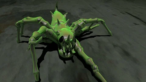 alien creepy spider creature | Stock Video | Pond5